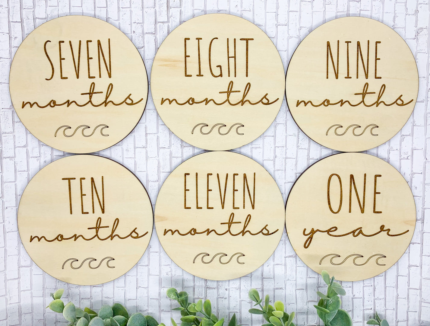 Ocean Wave Monthly Milestone Set – Sea Pine Designs